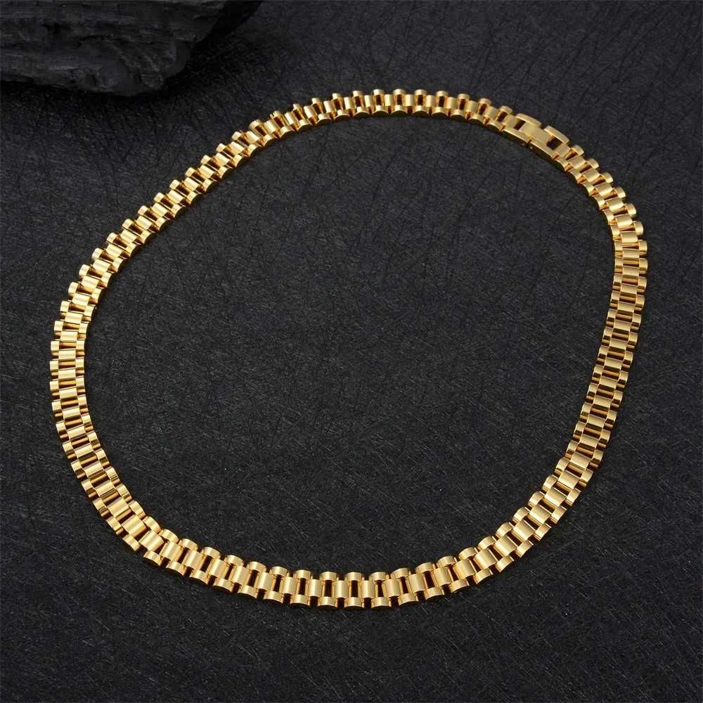 Personalized Ornament 10MM Titanium Steel Chain Watch Necklace for ...