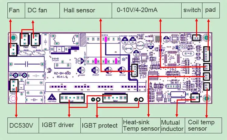 High-quality 30-60KW Induction Heater Circuit Board for Melting Furnace