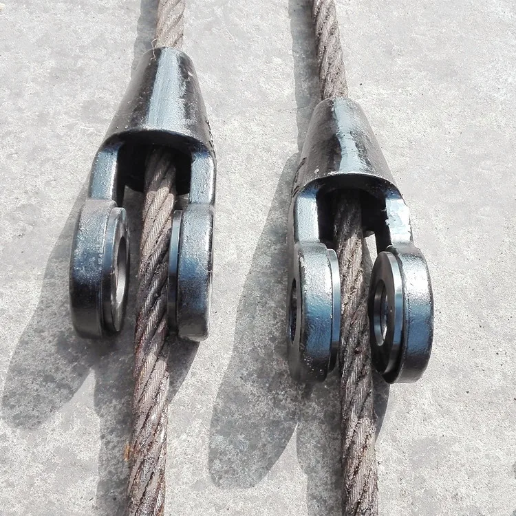 Casting Socket Open Wire Rope Spelter Socket Wedge Socket