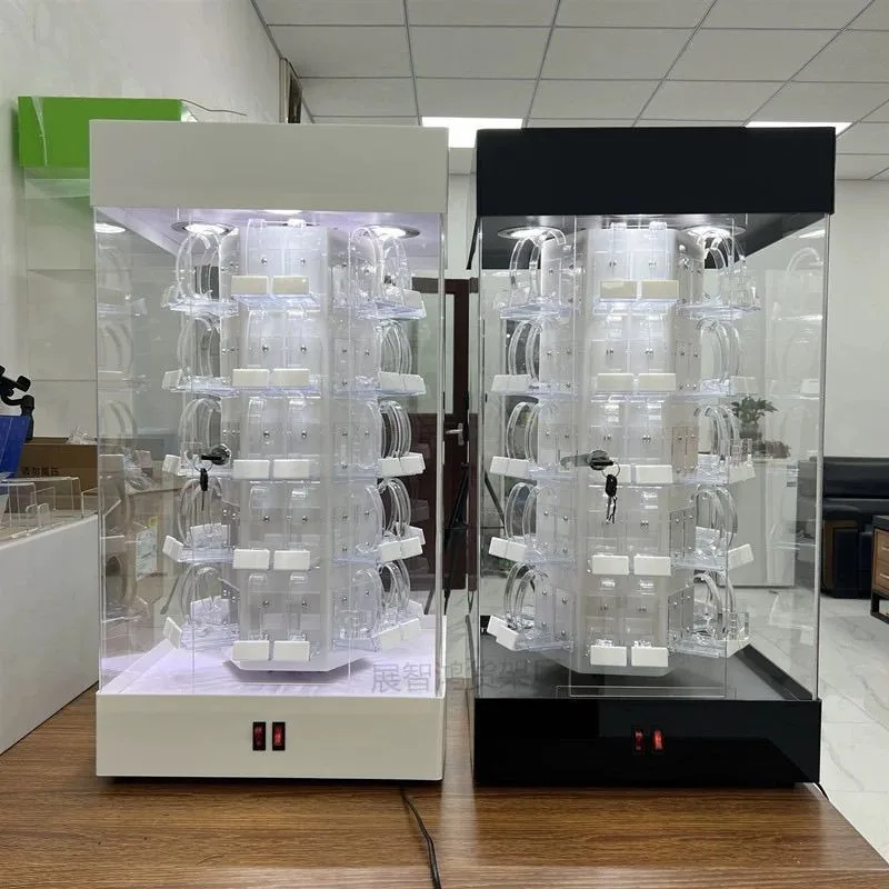 Modern Acrylic Rotating Watch Display Stand Watch Display Cabinet Props ...