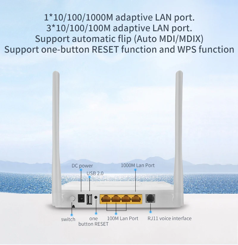 Pg005wv-z 2.4g 300m Wifi Wireless Onu Ont Sfp Epon Gpon - Buy 2.4g 300m ...