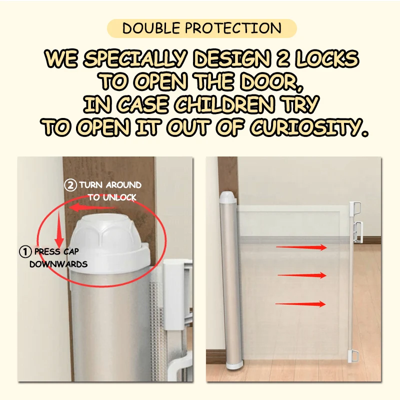 Gate Stop Retractable Sliding Gate Design Baby Gate For Home - Buy Gate ...