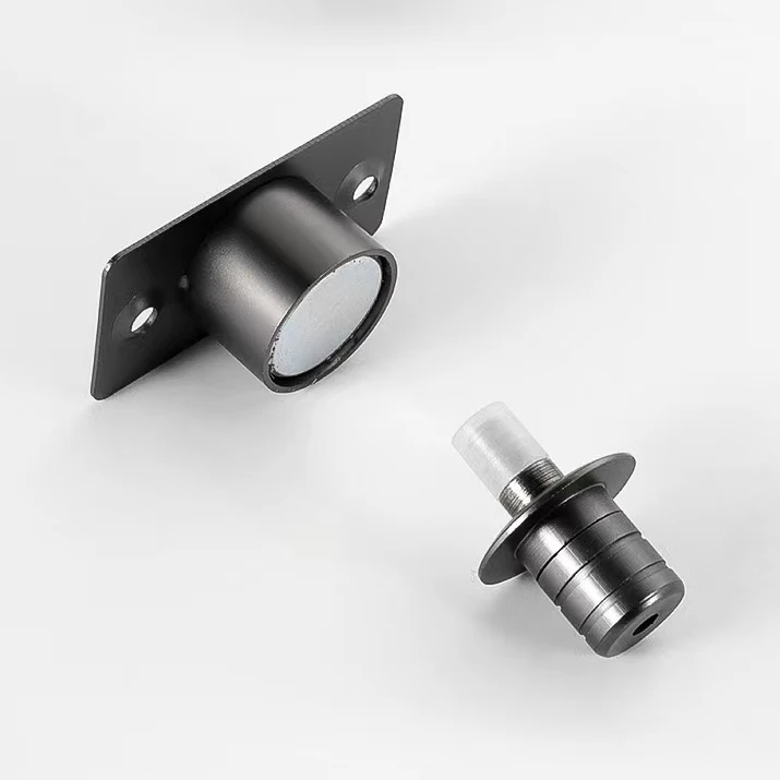 Security Quiet Floor Round Magnetic Spring Retractable Small Stainless ...