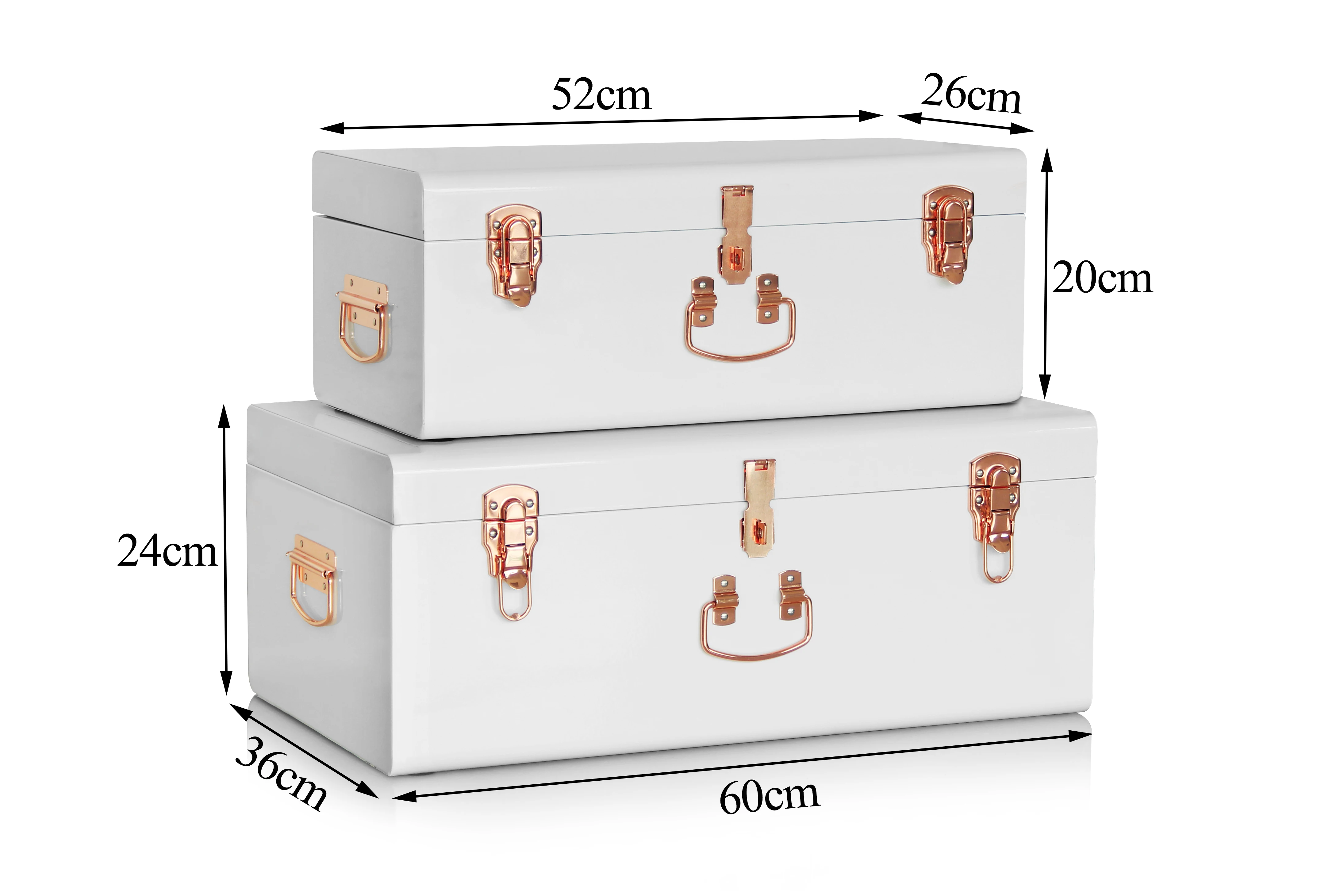 Metal Trunk Box - Decorative Vintage Custom UK Metal Trunk