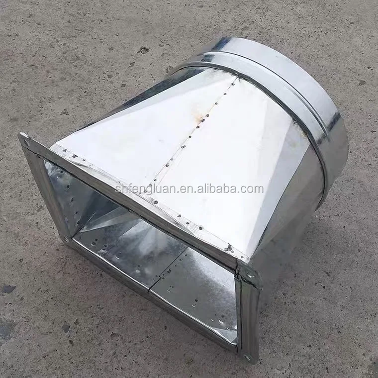 Galvanized Steel Air Duct Square to Round Adaptor| Alibaba.com