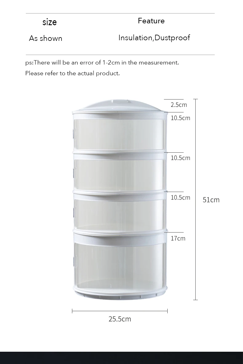 5 Layer Plastic Multilayer Insulation Modern Clear Dust-proof Multi ...