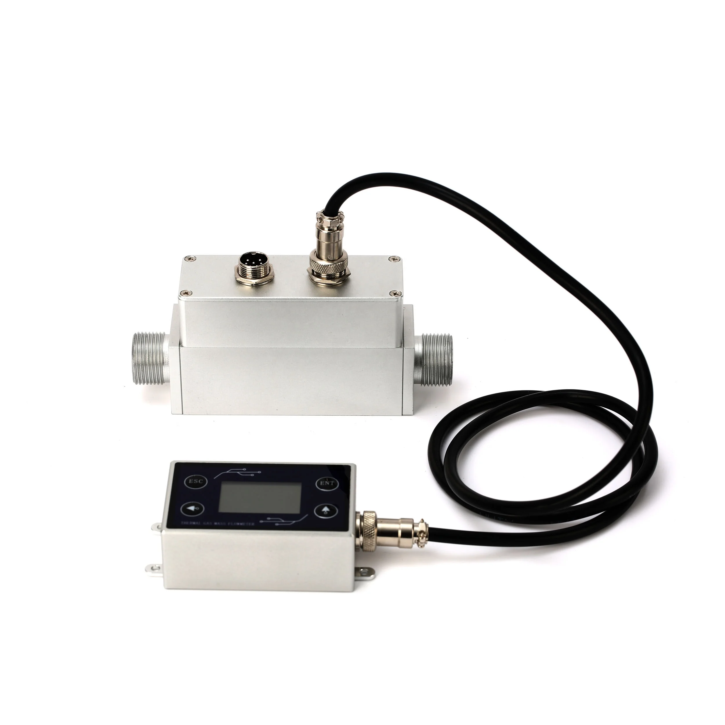 Rs485 + 4-20ma Output Air Thermal Mass Flow Meter,Esmx02 Lcd Digital Oxygen Gas Mass Flow Meter ...