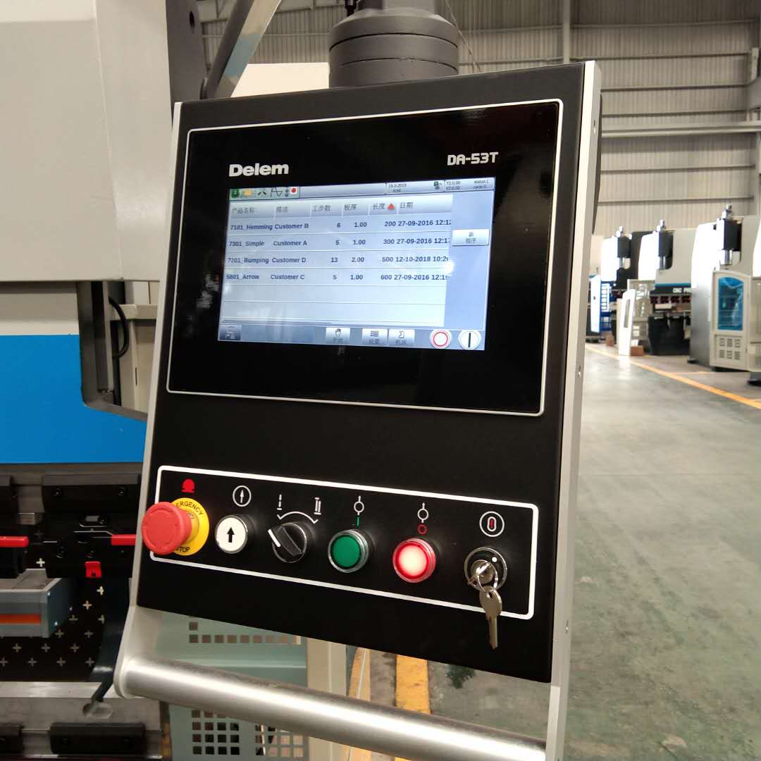 100T/2500mm 4+1 Axis Delem DA53T Controller 4mm Stainless Steel ...