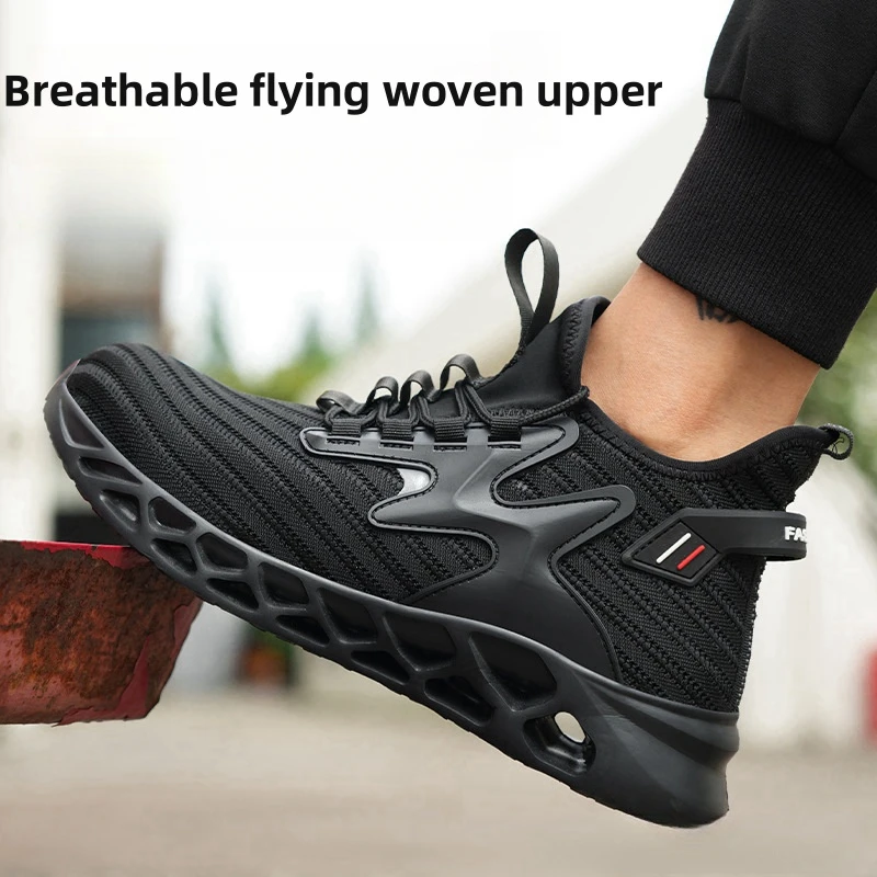 Diansen Unisex Work Safety Shoes Comfortable Shockproof Pu Bottom ...