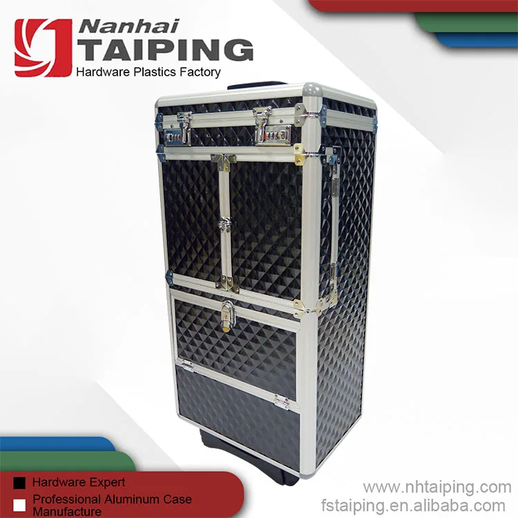 Barber Clipper Trimmer Tool Box - Rolling Hair Salon Case