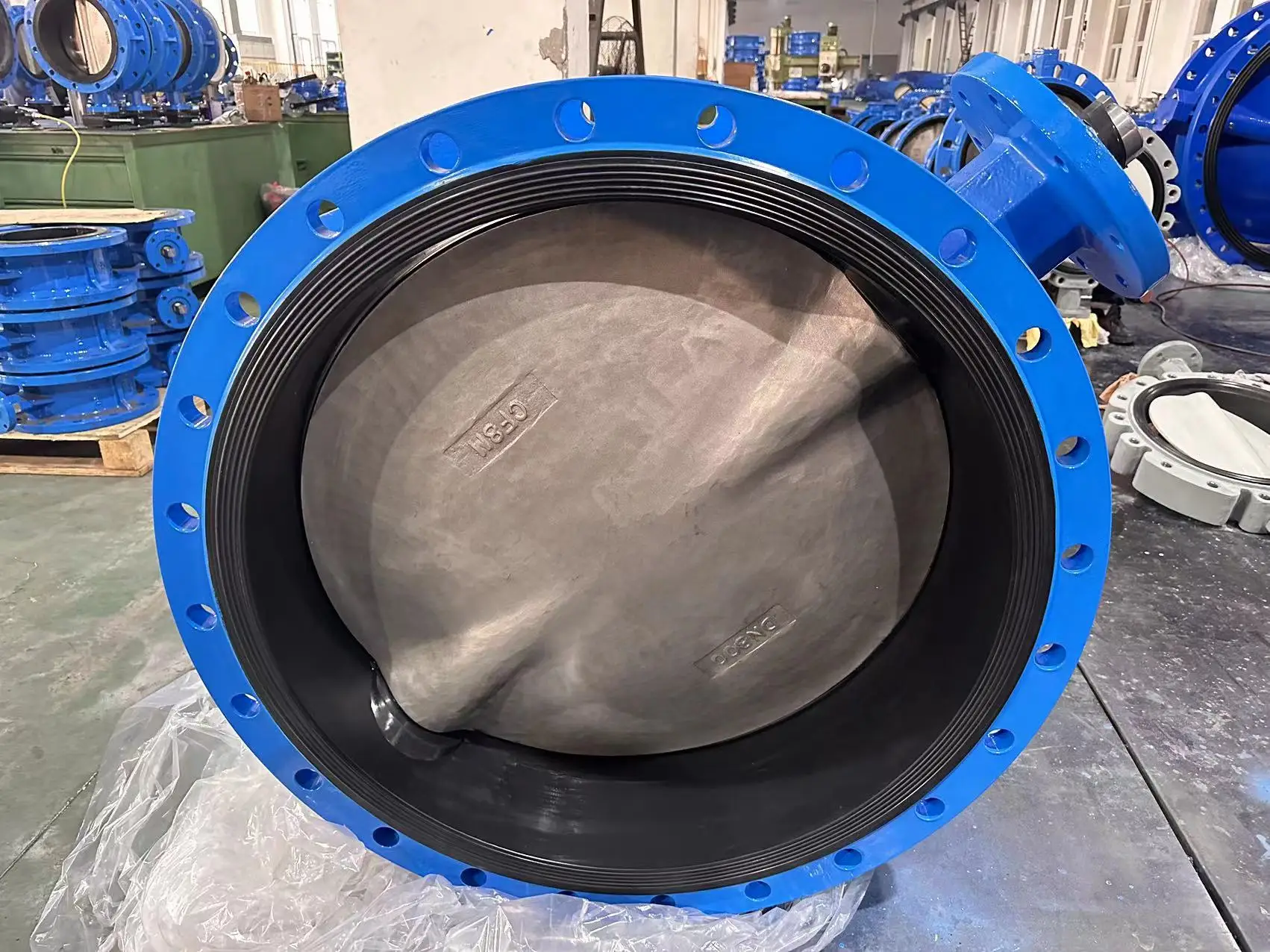 DN800 Double Flanged Butterfly Valve - GGG40 Body CF8M Disc PN10