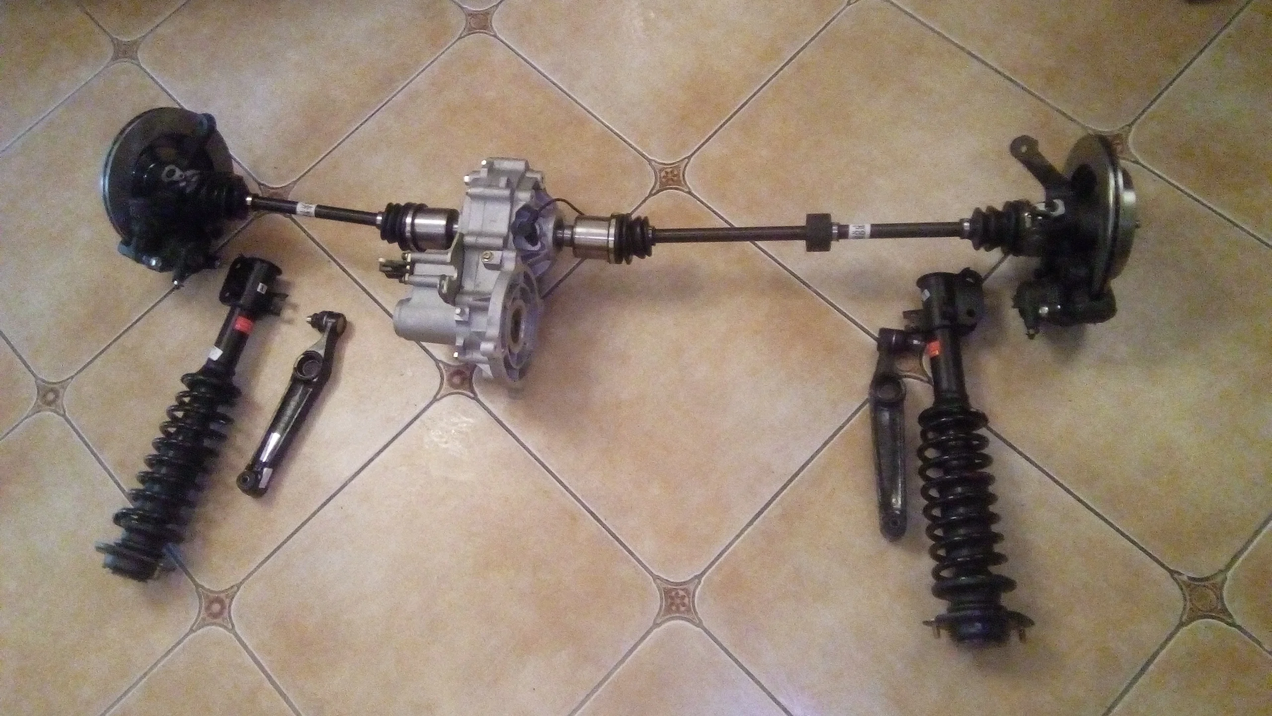 10kw Electric Motor Driving Front Independent Hanging Axle