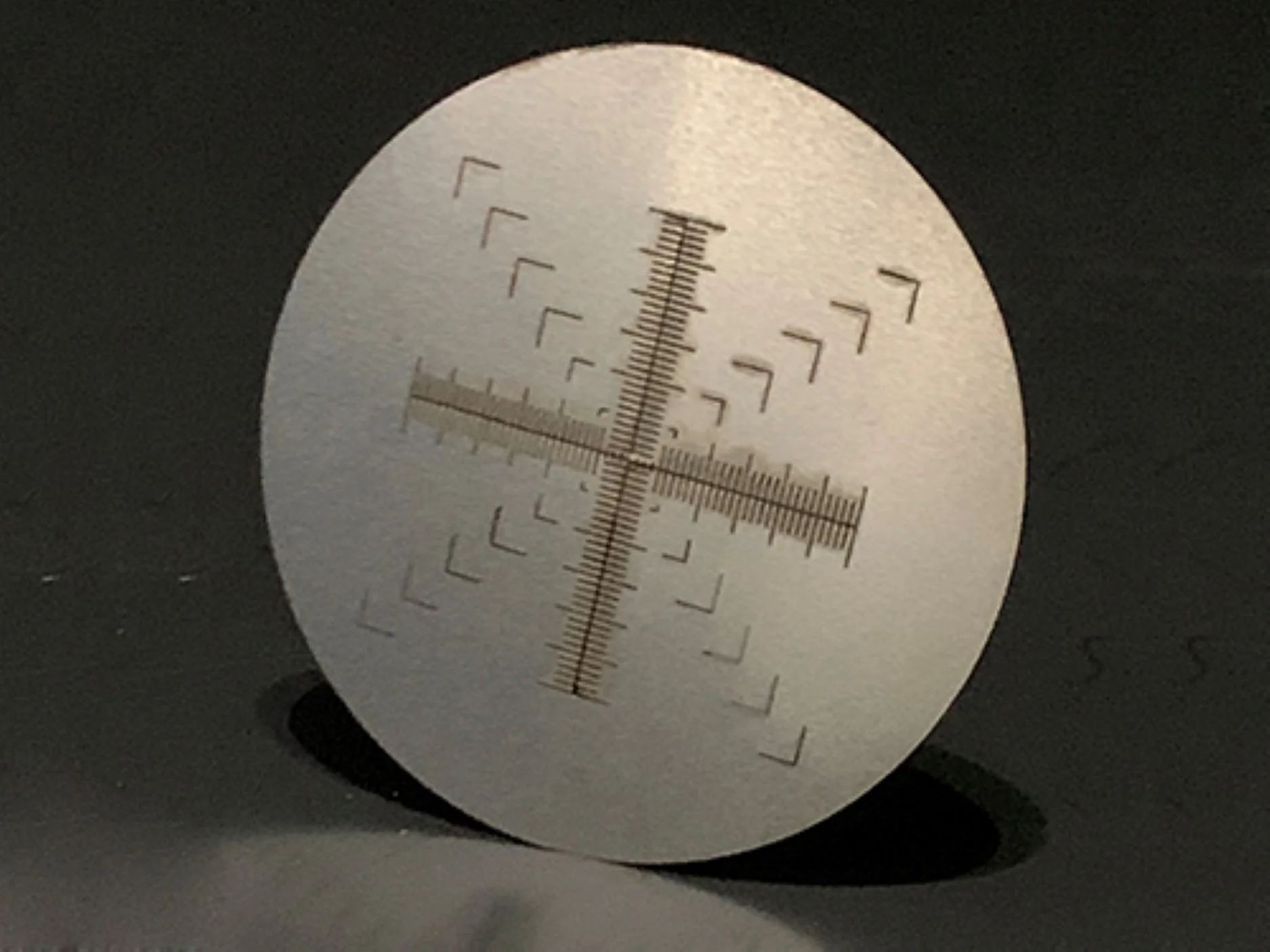 Laser Calibrating Reticles Optical Lens,Graticule Cross Line Etched ...