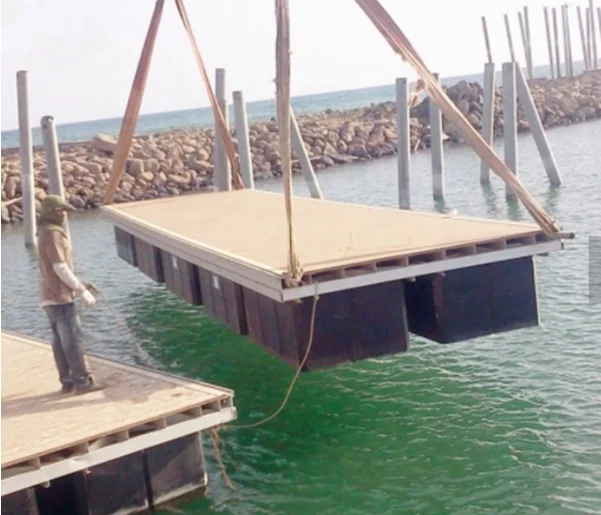 Customized Size Pontoon Marine Dock Platform Decking Airship Terminal ...