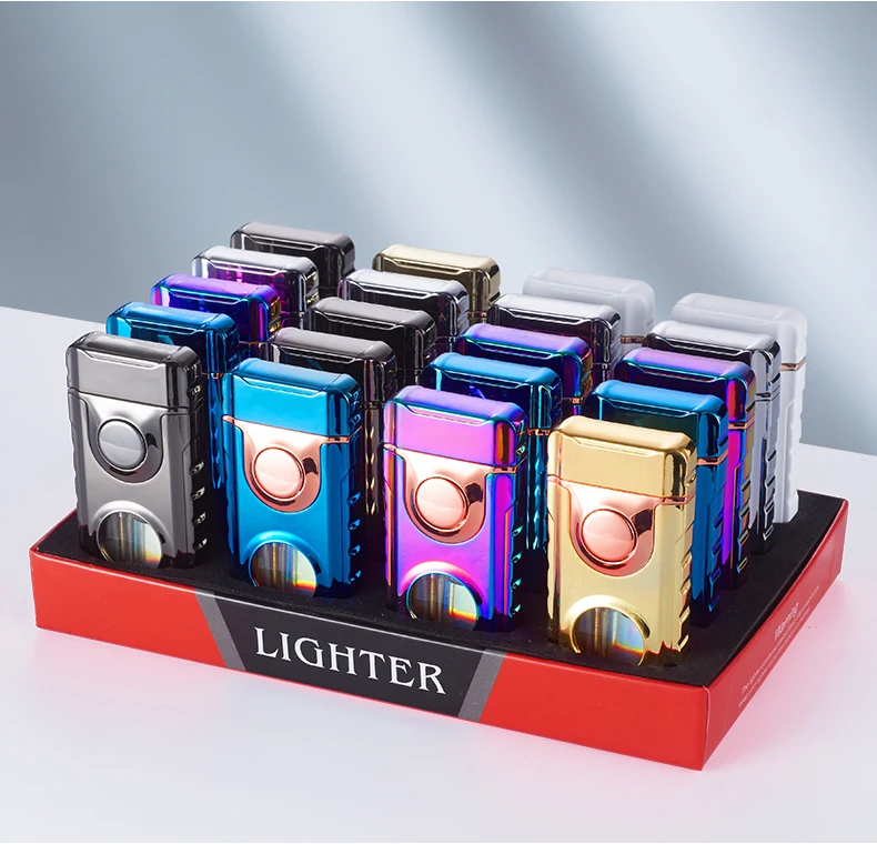 Dual Fire Conversion Lighter Cool Blue Light Lighter Visible ...