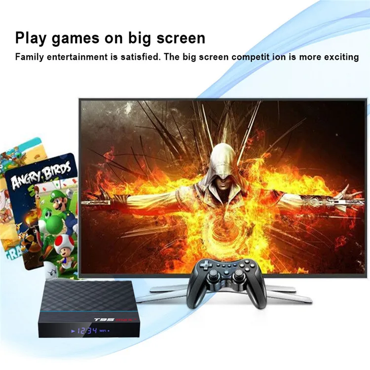 2019 T95 Max Plus 6k Android 9.0 Smart Tv Box 4gb 32gb Quad Core 3d ...