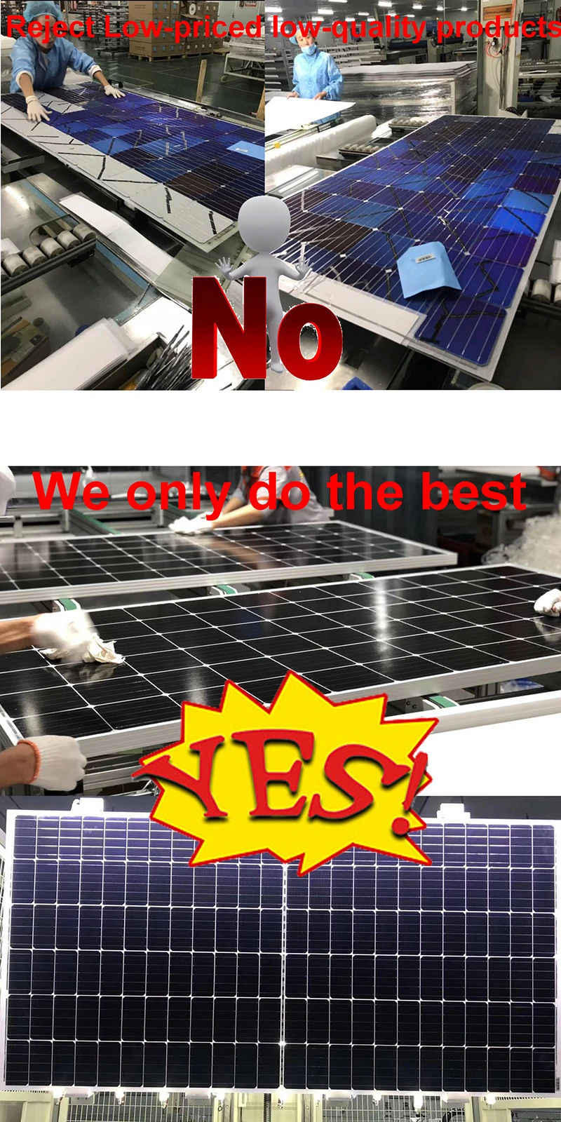 SUNKET Half Cut Solar Panel Kit - 390W Photovoltaic Module