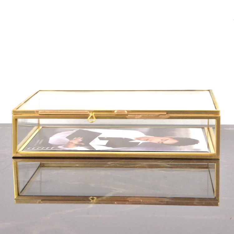 Vip Photography Retangular Glass and Gold Shadow Boxes Holds 4x6 ...