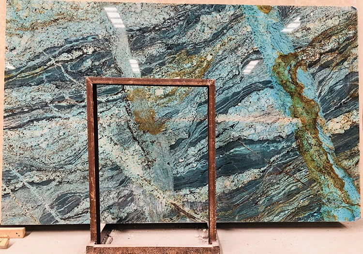 Natural Blue Granite Quartzite Stone Kitchen Countertops