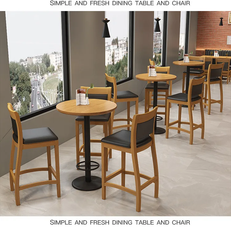New Design Bar Style Restaurant Bar Table Cocktail Table and Stool Set ...