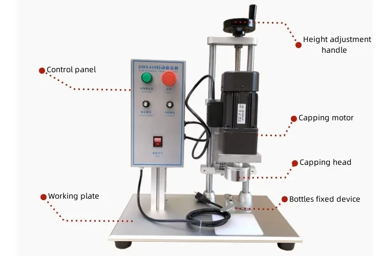 Desktop Automatic Electric Bottle Sealing Capping Machine - Buy Capping ...