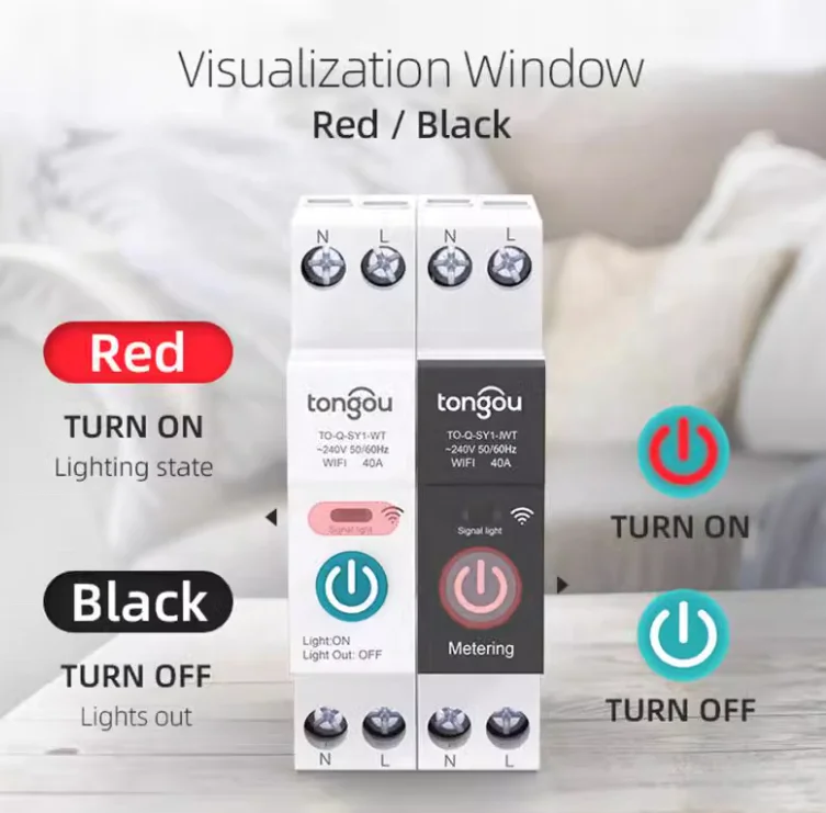 With Metering Wifi Intelligent Circuit Breaker Switch To-q-sy1-163jwt Smart Circuit Breaker ...