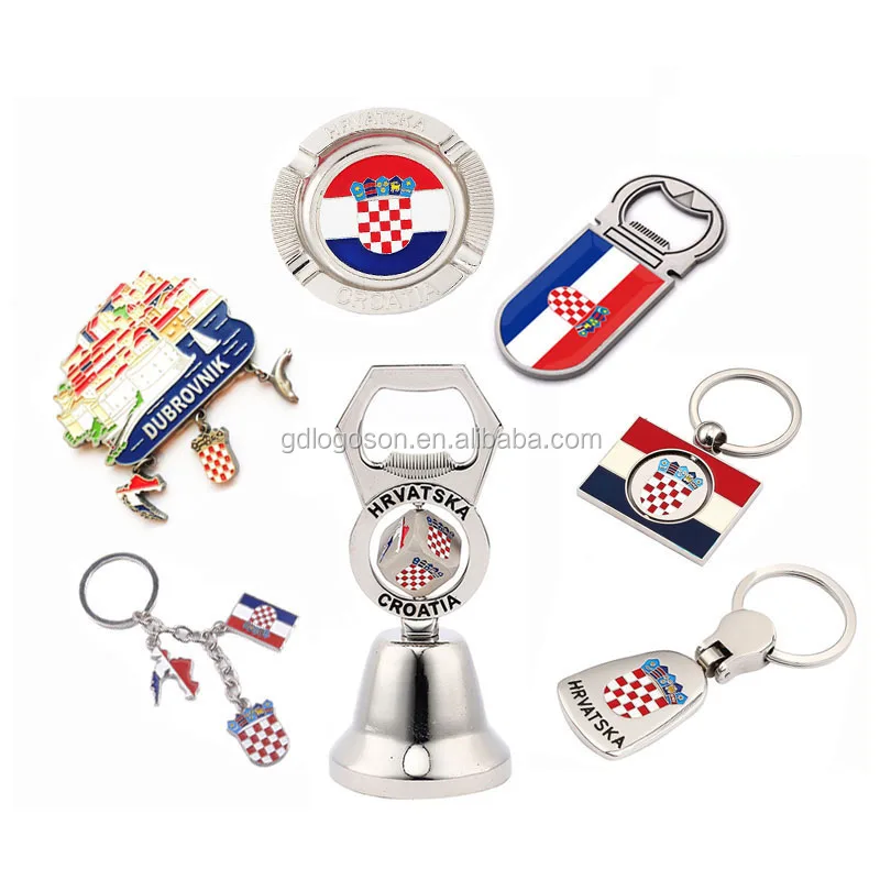 Souvenirs Hrvatska Croatian Dolphin Custom Metal Spinner Key Chains ...