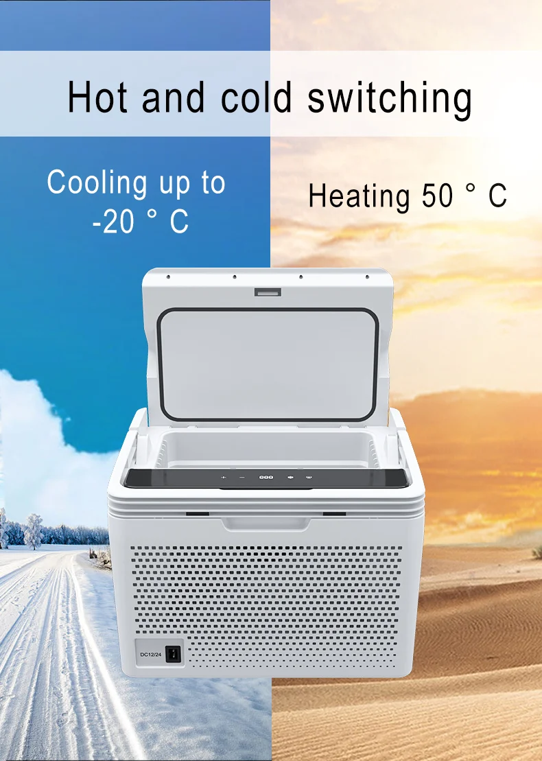 10l Portable Mini Compressor Car Freezer With Heating And Cooling ...