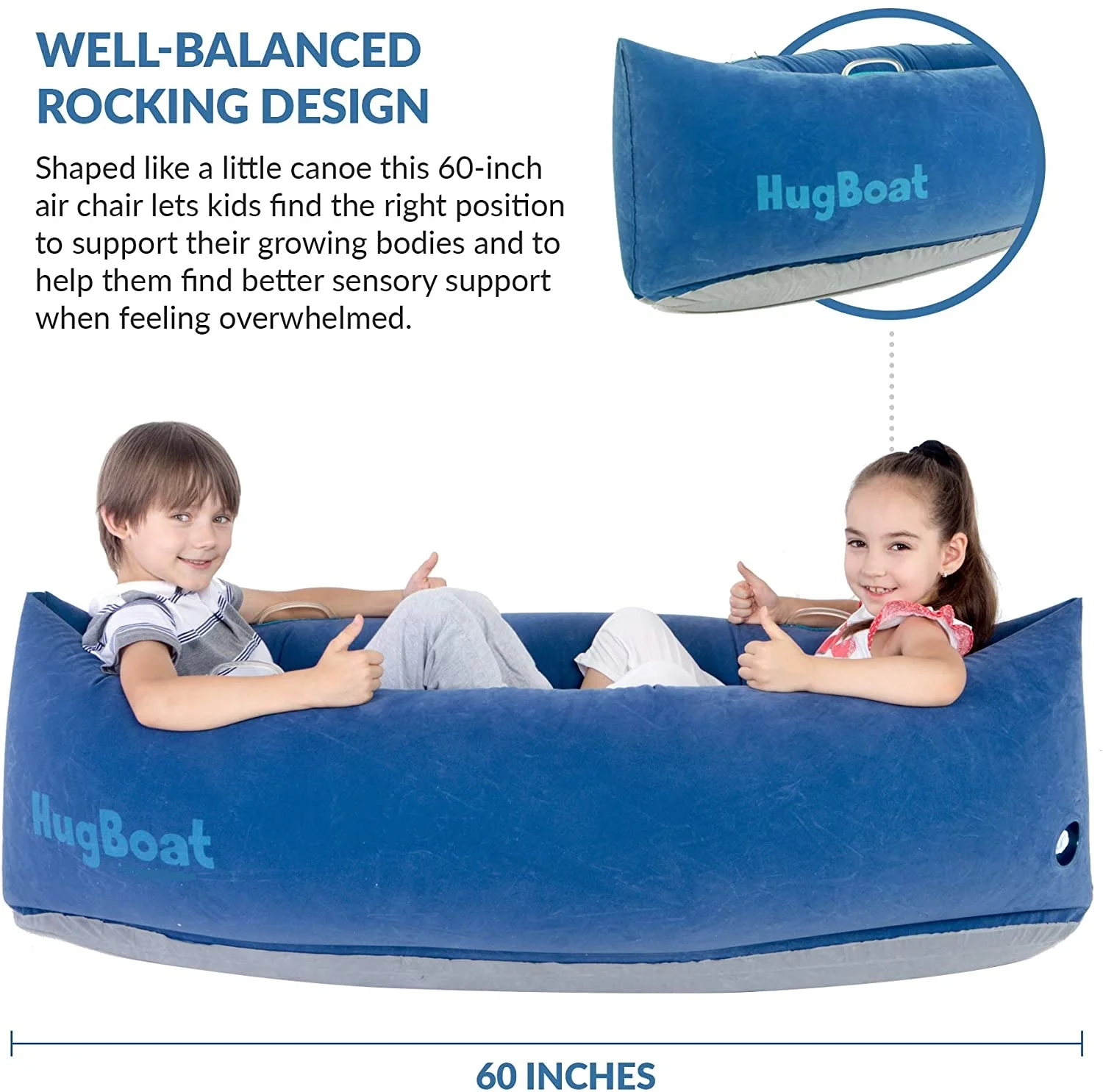 Inflatable Compression Boat Lounger For Kids Therapy Sensory Chair ...