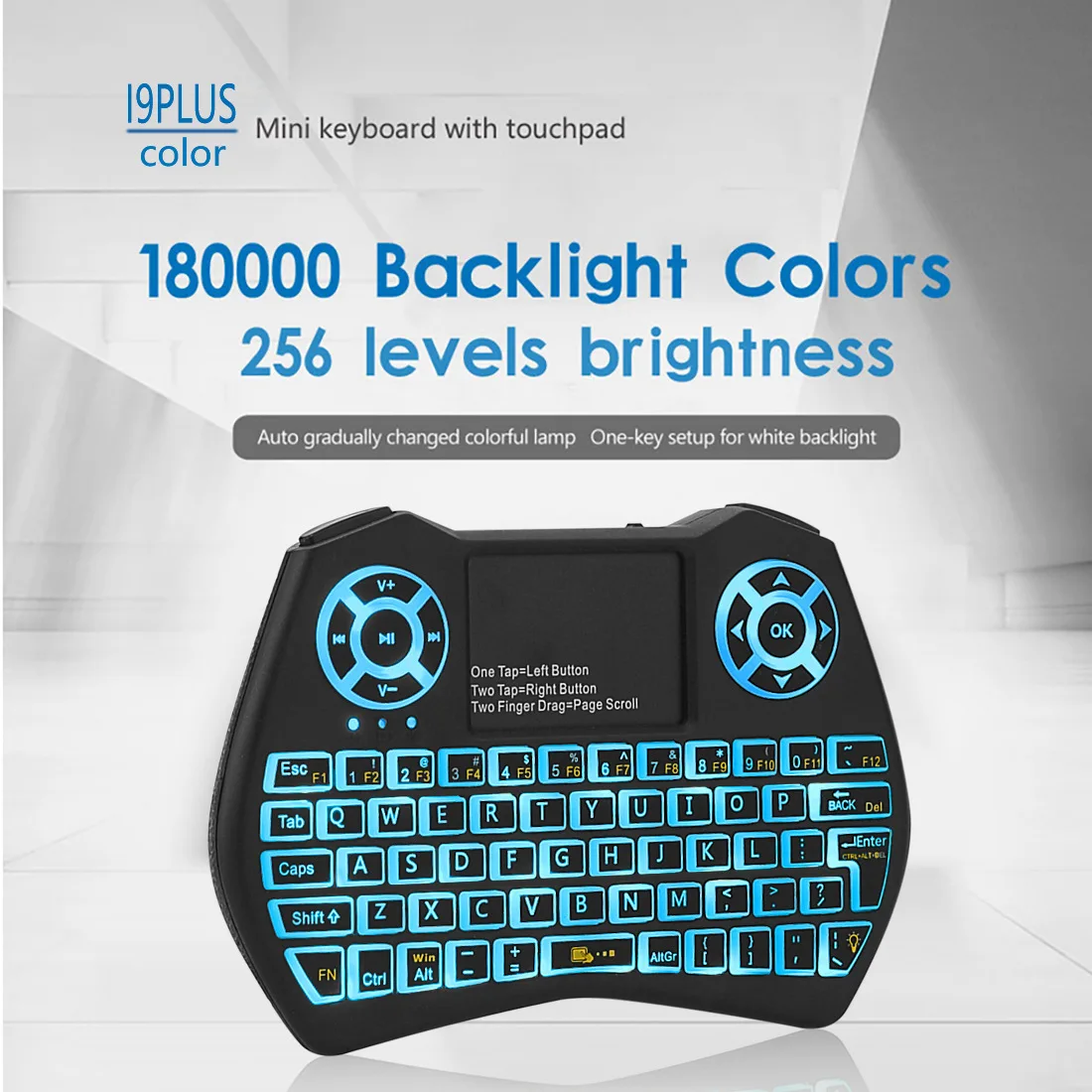 I9plus Mini Keypad Wireless Keyboard Flying Mouse Keyboard Supports Multi-language Keyboards ...