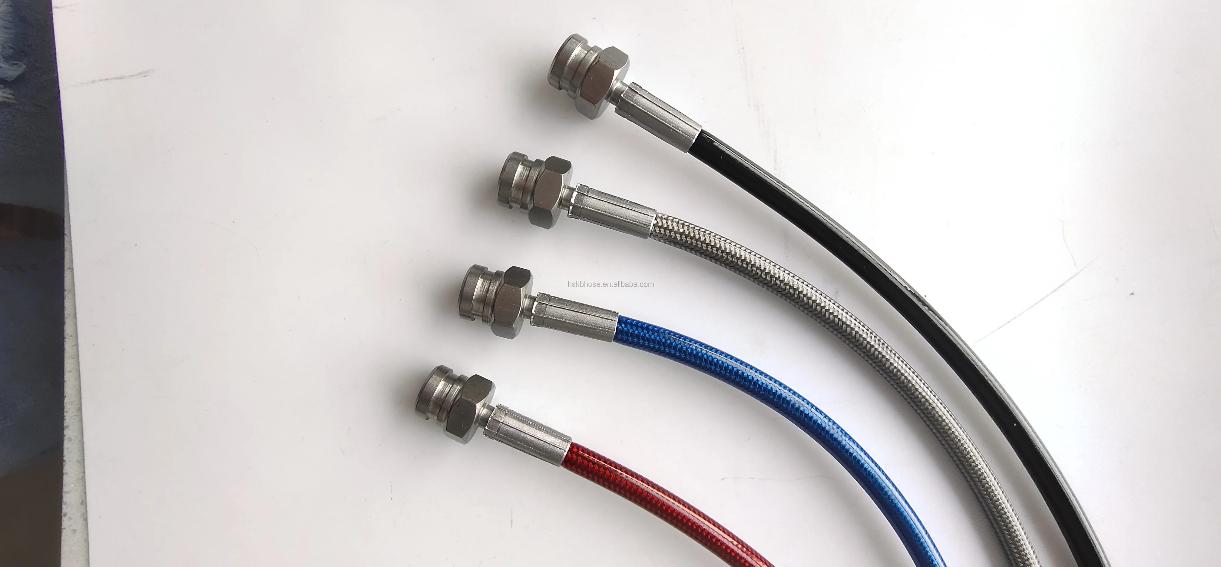 SAE J1401 1/8 Flexible Pre-Made Braided Brake Lines Hose