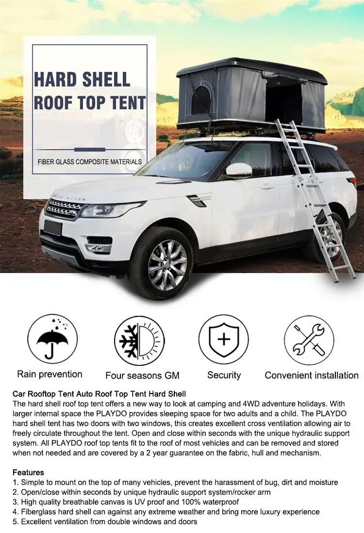 Folding Trailer Car Tent Camper Shell Truck Roof Top Tent Luxury ...