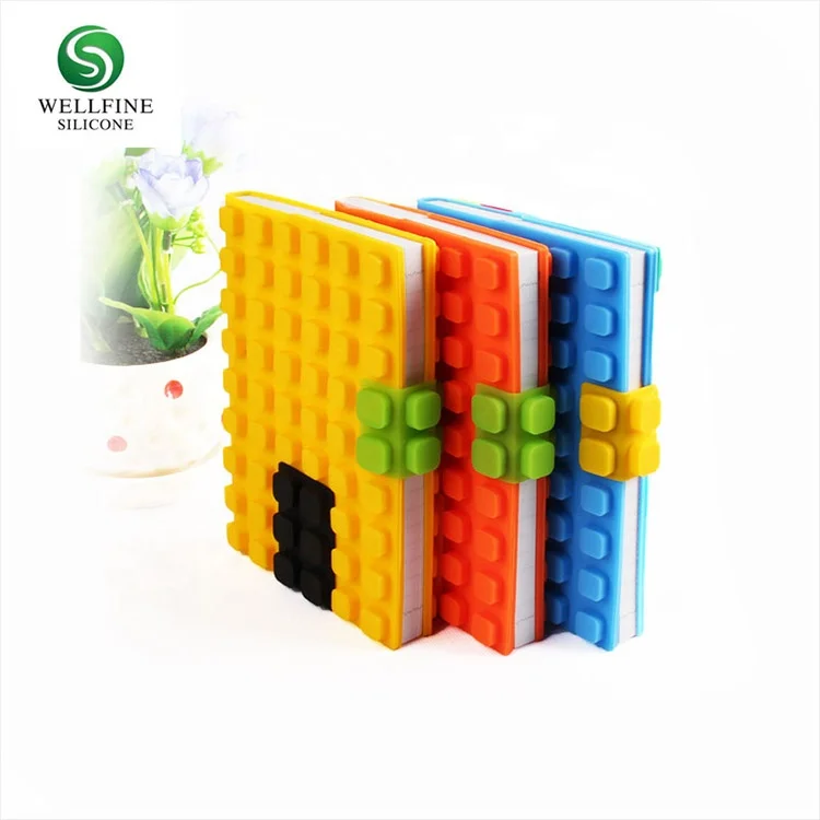 Custom Colorful A6 Blocks Silicone Planner Journal Notebook - Buy ...
