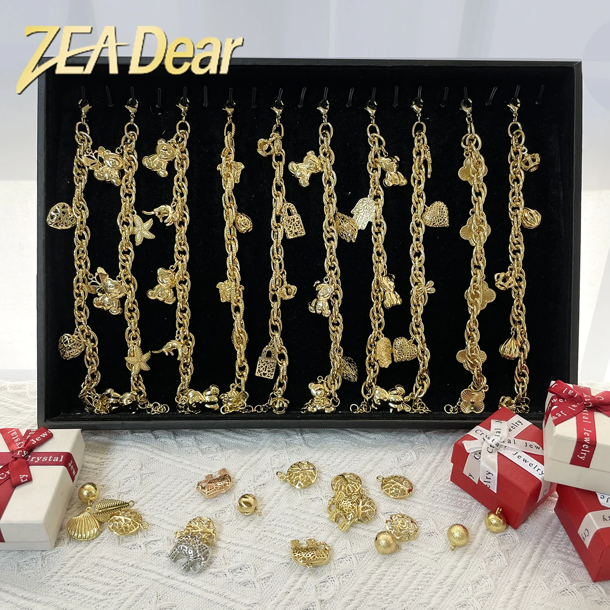 Custom Luxury Designer Bracelet Charms for Jewelry Making