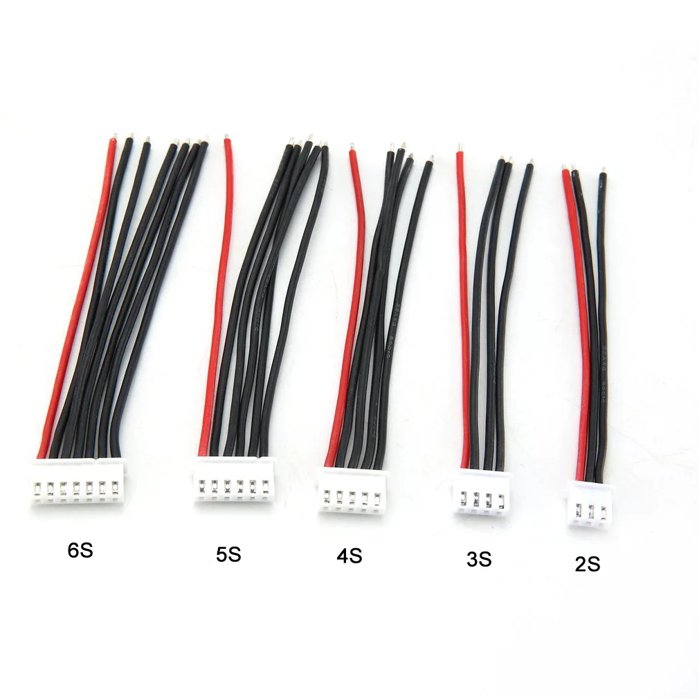Jst-xh 2s 3s 4s 5s 6s 22awg 200mm Lipo Balance Wire Extension Charged ...