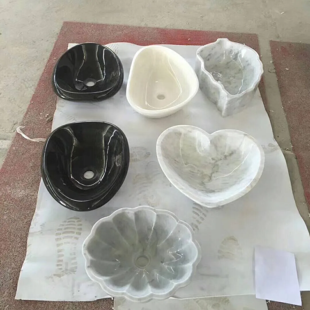 Professional Marble Washbasin Shell Shaped Bathroom Sink - Buy Marble ...