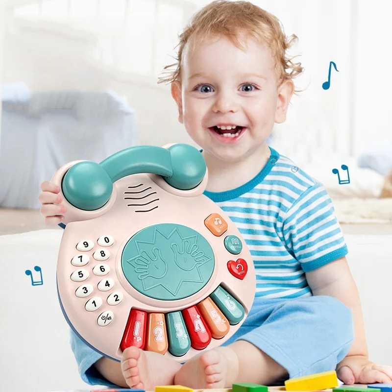 Multifunction Educational Baby Music Phone Toy Intelligent Piano Drum ...