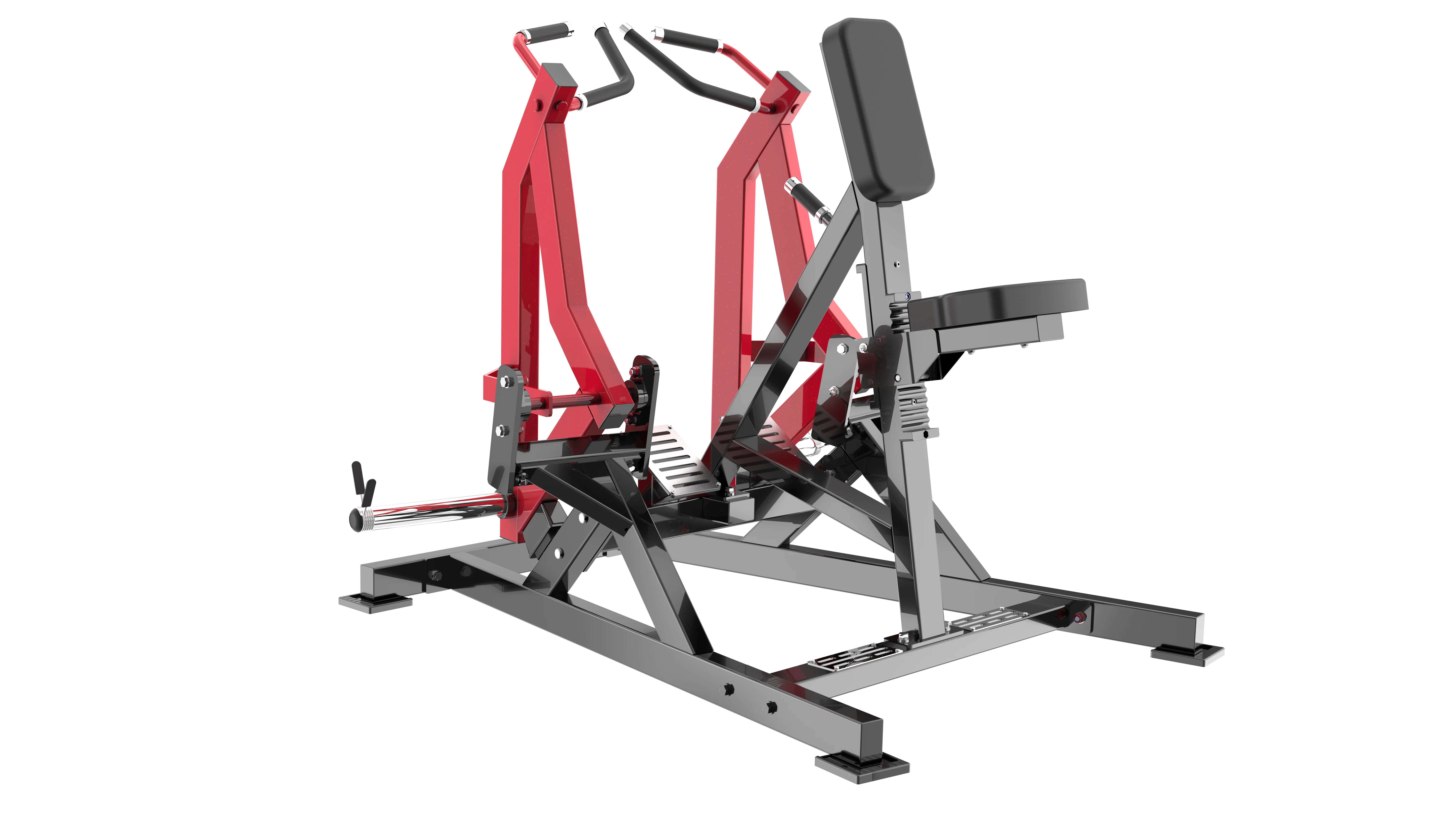 LINEAR LEG PRESS INCLINE PEC FLY PLATE-LOADED ISO-LATERAL ROW - MBH FITNESS