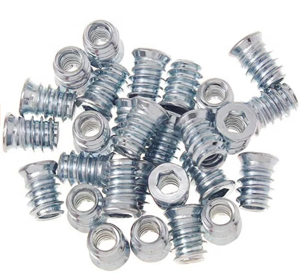 Hex Drive Fixing Threaded Insert Wood Furniture Screw Insert Nut - Buy ...
