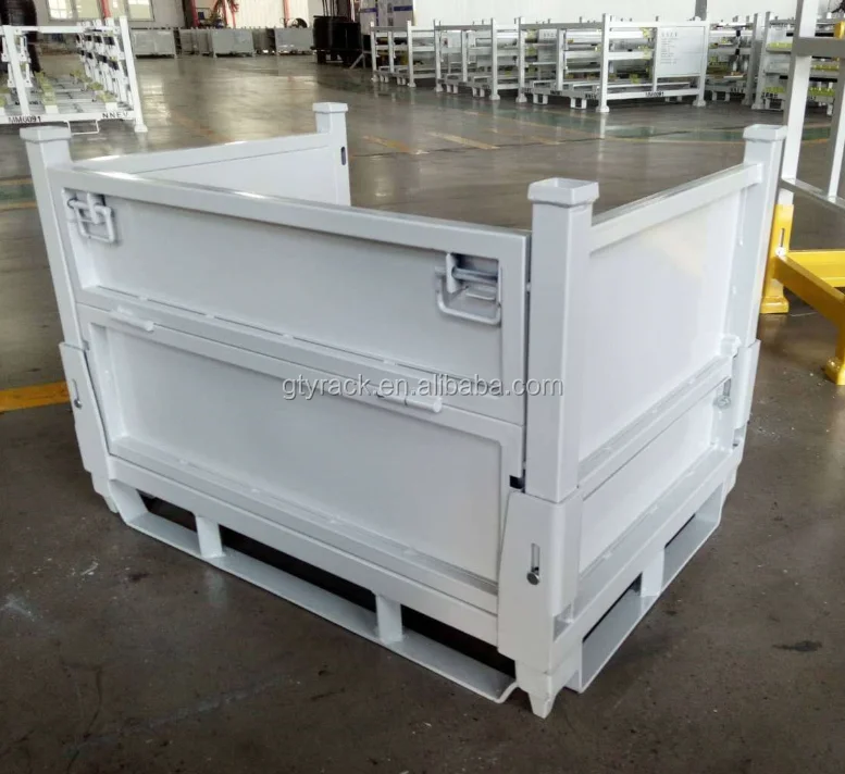 Gty Foldable Steel Container Collapsible And Stackable Warehouse ...