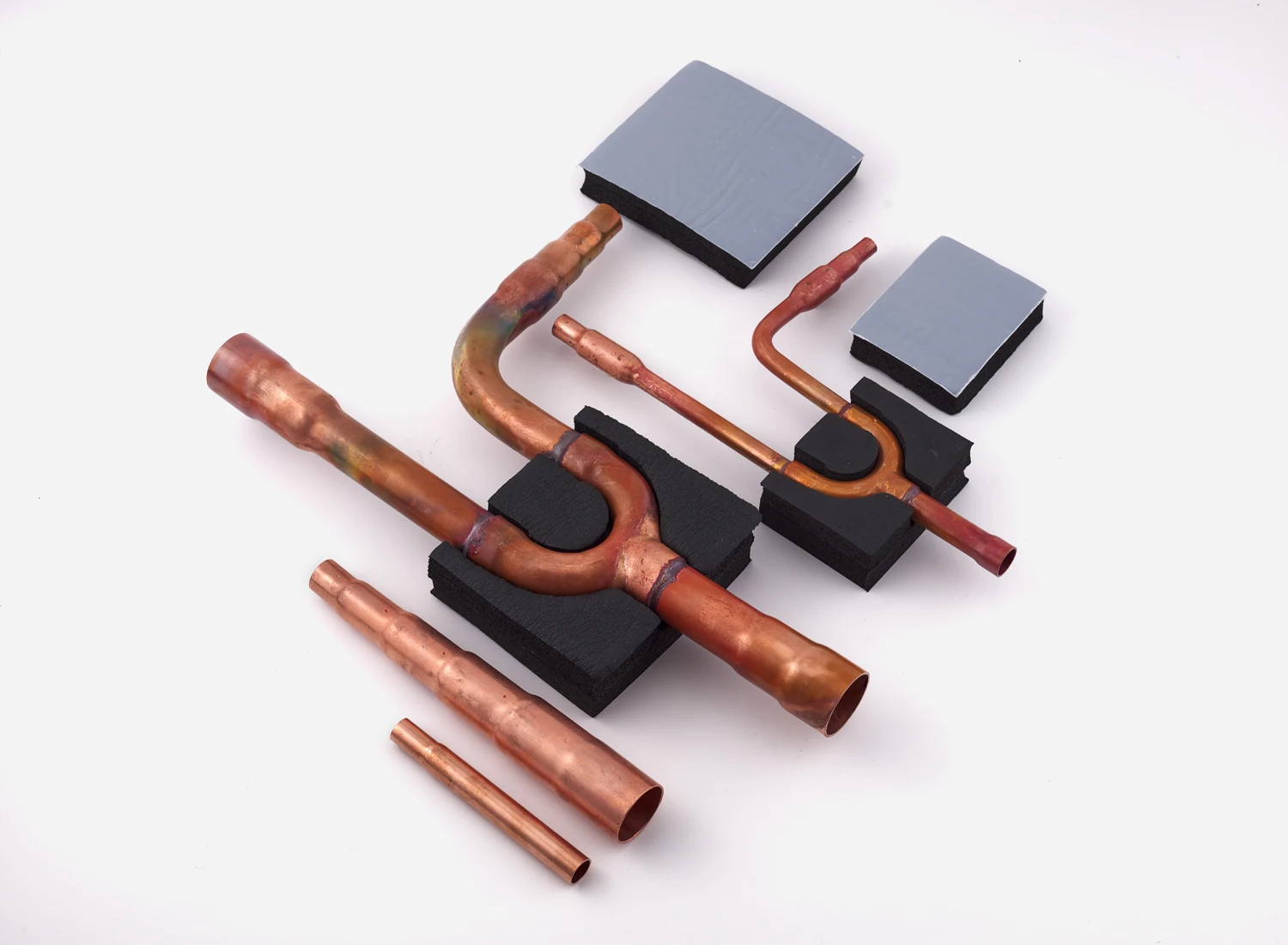 Copper Made Vrf Branch Joint Copper Pipe For Hit Series 242 Snk Vrf ...