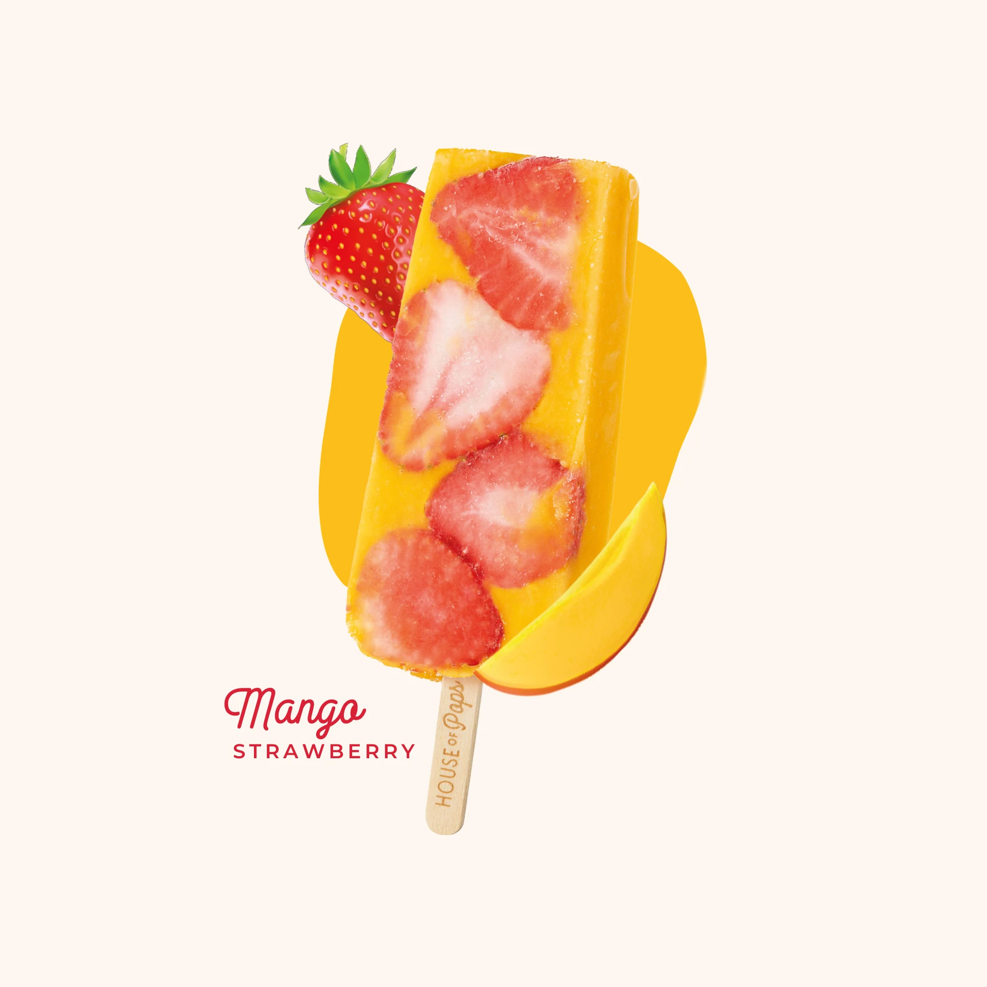 Wholesale Mango Strawberry Natural Mango Strawberry Fruit Pops 123 Ml ...