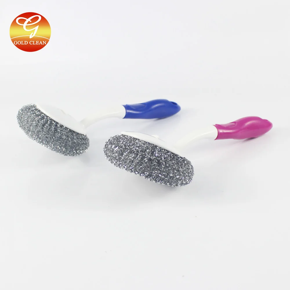 Kitchen Stainless Steel Scourer With Handle - Buy Stainless Steel ...