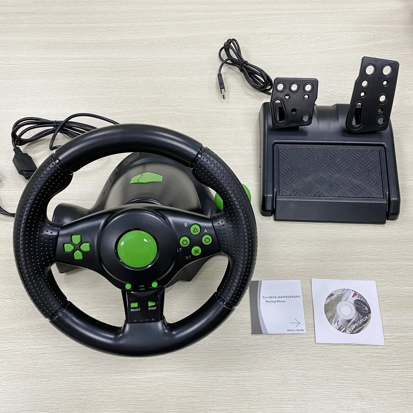 SWT Steering Wheel - Versatile Game Control for PS3, PS2, Xbox360, PC