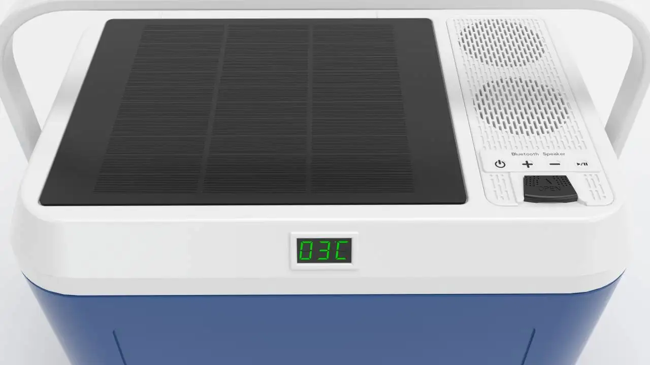 Solar Cooler Box Iceless Solar Powered Cooler Refrigerator Ice Chest ...