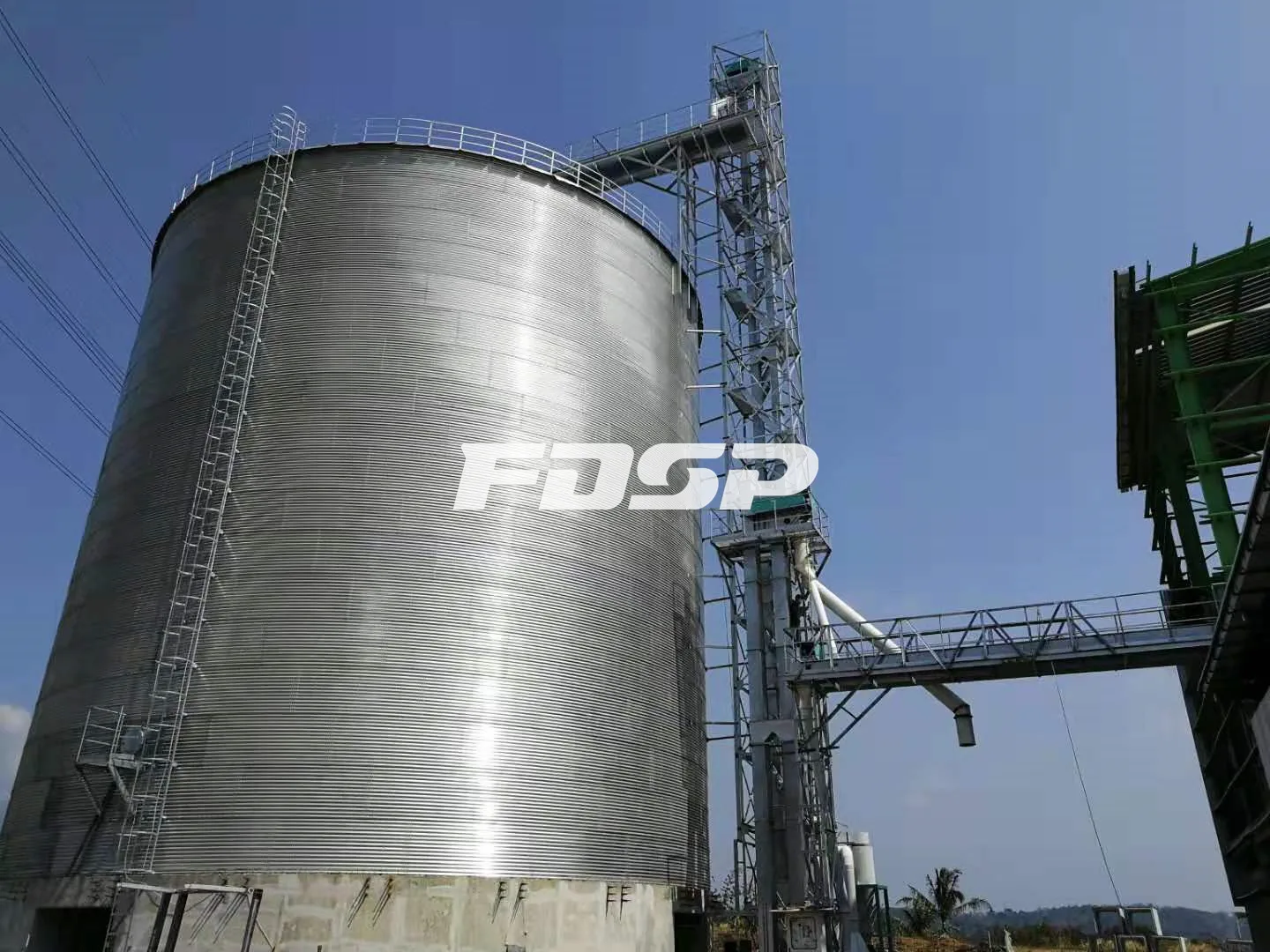 Large Capacity Steel Silo Bin With Long Service Life Supplier_soyabean ...