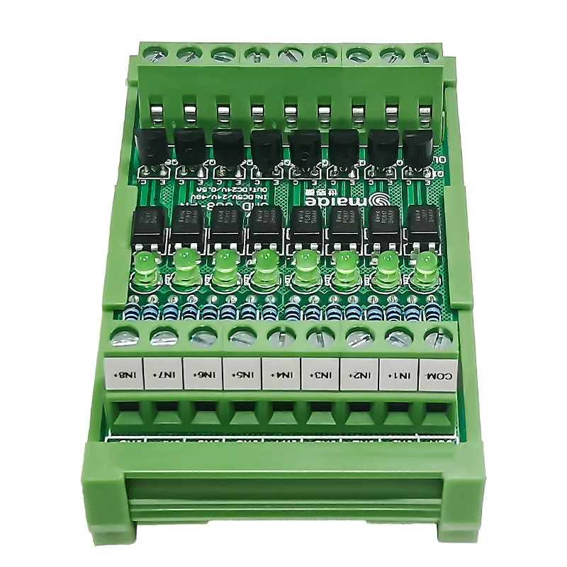 8 Channel 24VDC Optoisolators Transistor PNP Output Photoelectric Isolation Module with NPN ...