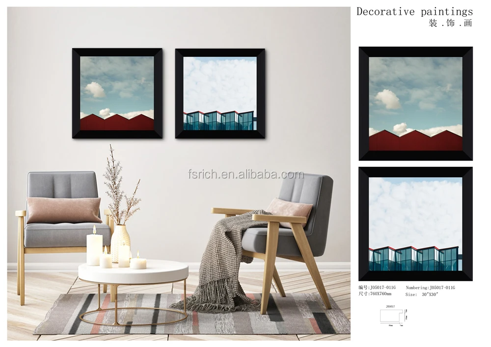 A0 A1 A2 Size Glass Wall Mounted Decorative Black Big Picture Frames ...