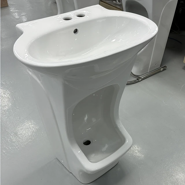 Arabia Square Lavabo Ceramic Free Standing Double Desk Hand Wash Sink ...