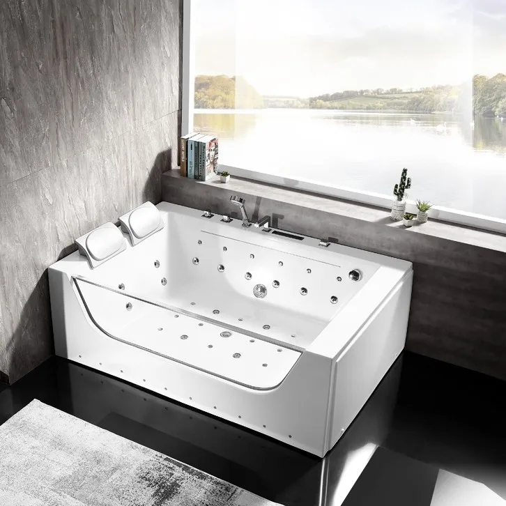 2 Sided Tub - Modern Spa Tubs with Hydro Massage & Shower